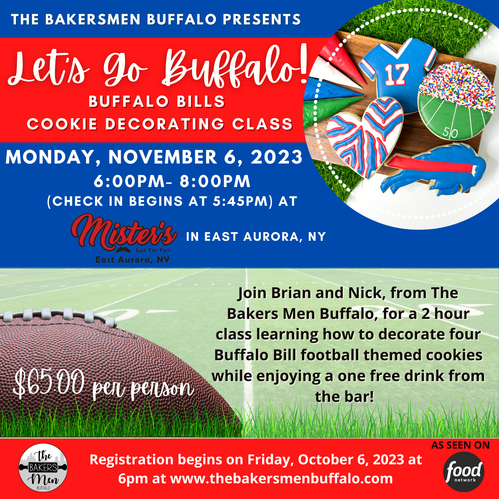 Buffalo Bills Cookie Decorating Class- Mister’s in East Aurora,NY – The ...